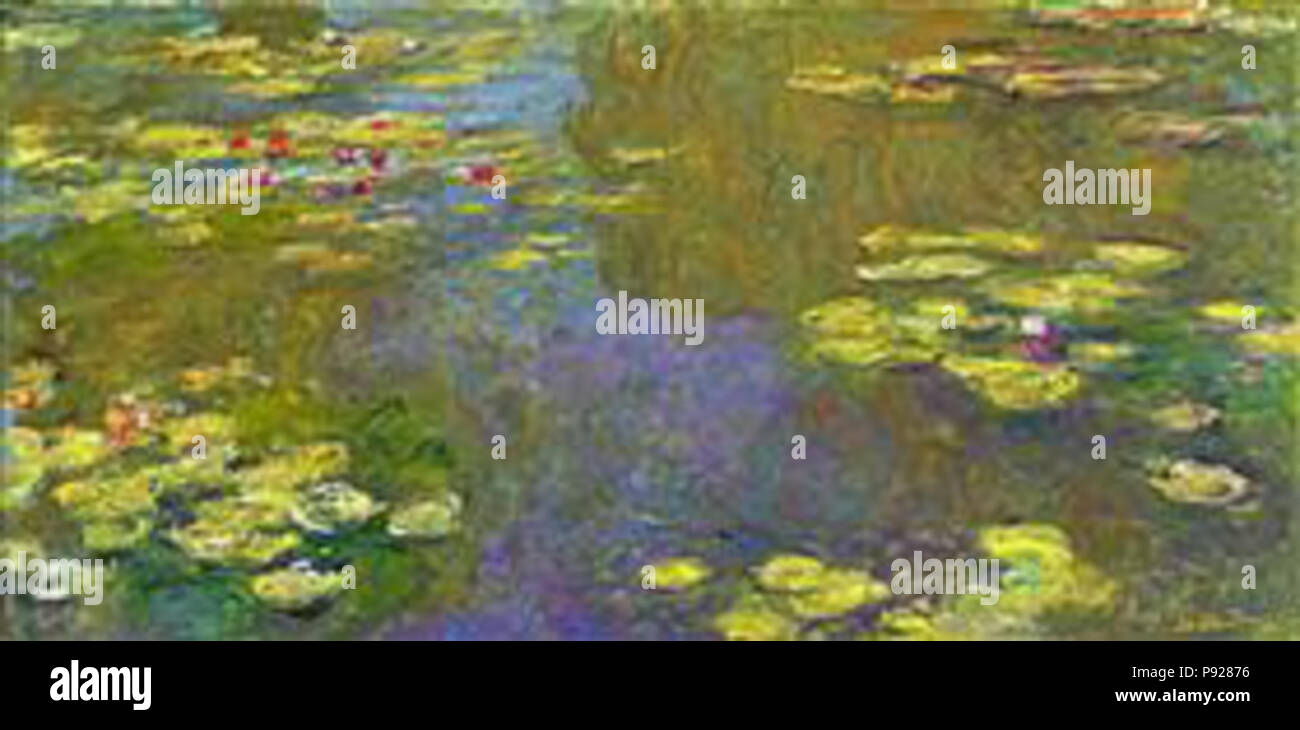 Claude monet water lilies impressionist painting hi-res stock ...
