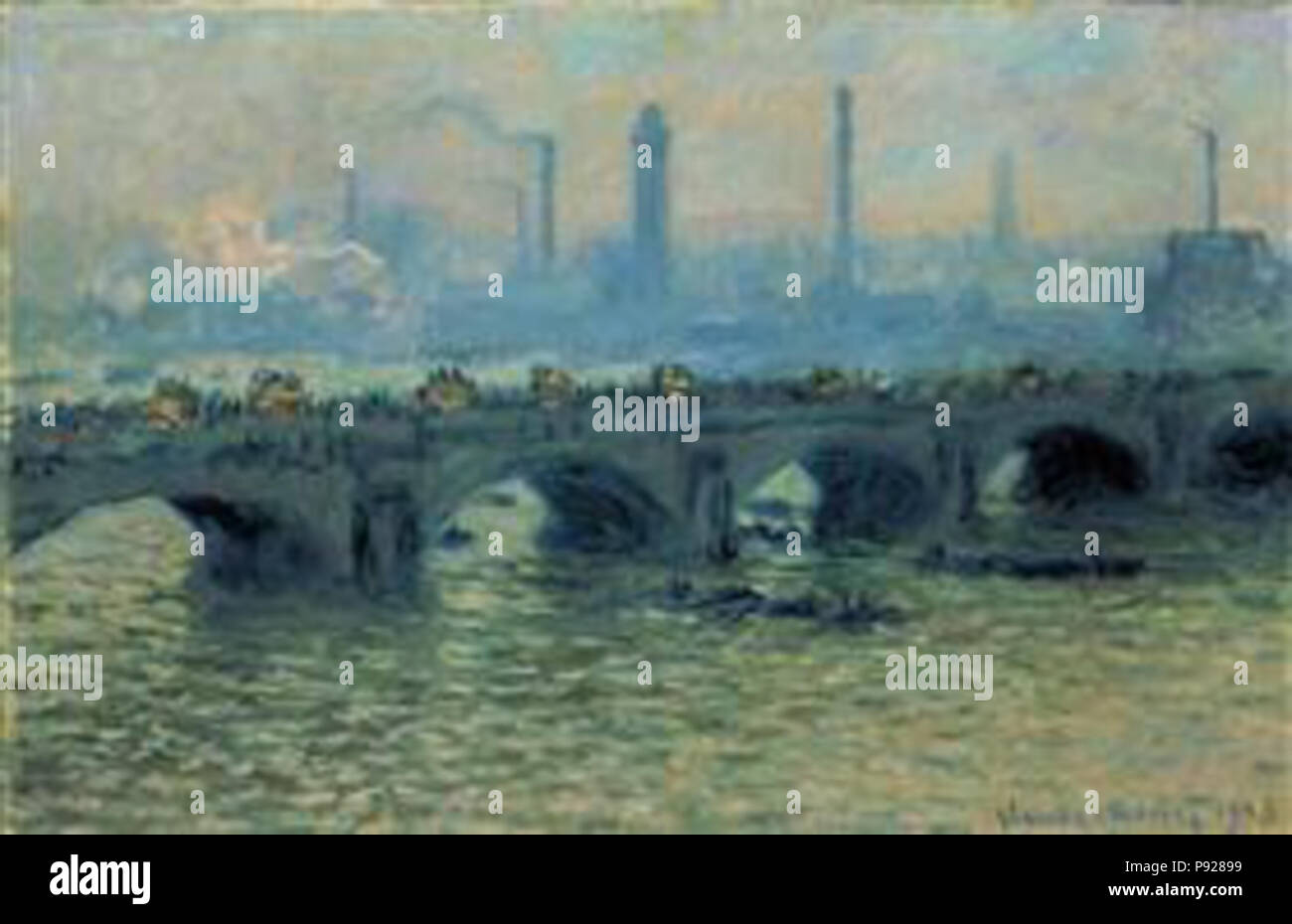 Waterloo bridge grey weather hi-res stock photography and images - Alamy