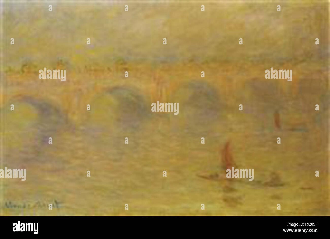 . 427 Monet - waterloo-bridge-sunlight-effect Stock Photo - Alamy