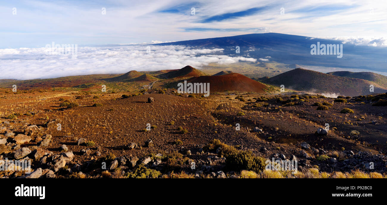 Breathtaking view of Mauna Loa volcano on the Big Island of Hawaii. The ...