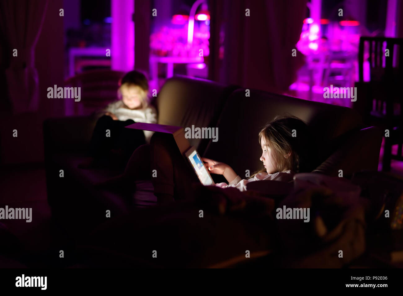 Kids playing computer games in hi-res stock photography and images - Alamy