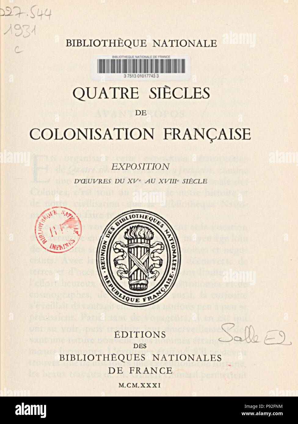 Colonisation francaise hi-res stock photography and images - Alamy