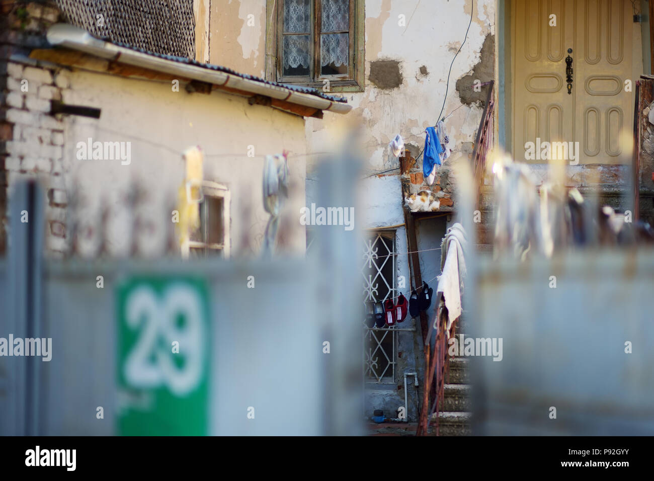 KUTAISI, GEORGIA - NOVEMBER 22, 2016: Picturesque medieval streets of ...