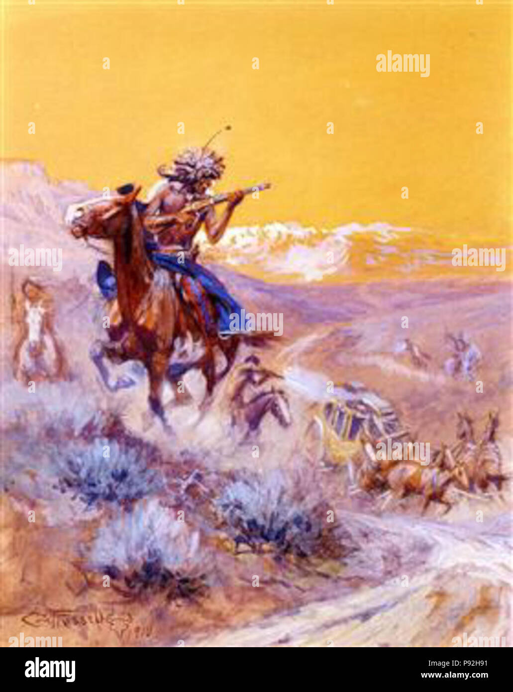 Indian attack hi-res stock photography and images - Alamy