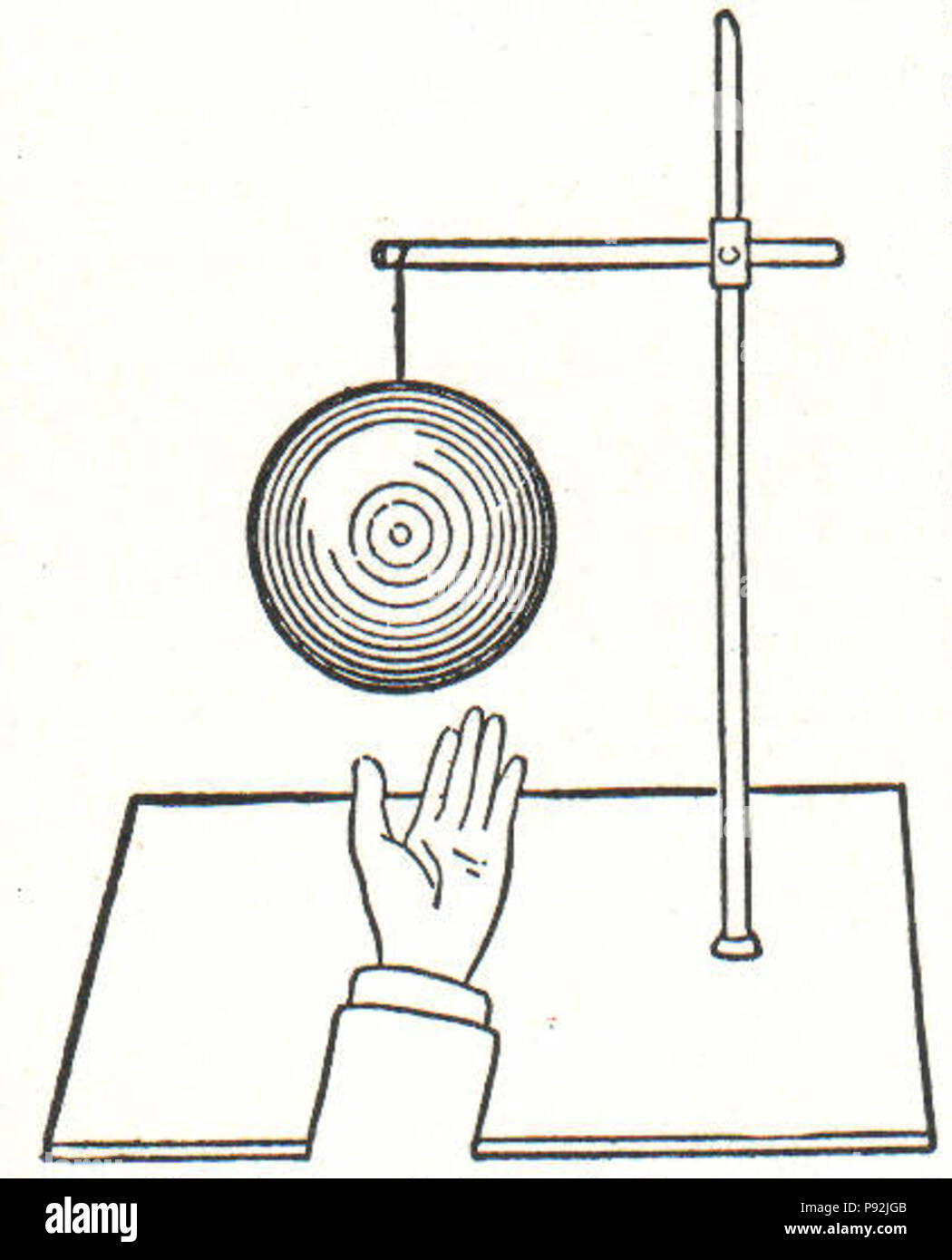 . 438 NSRW Radiation of heat downward from a hot iron ball Stock Photo ...