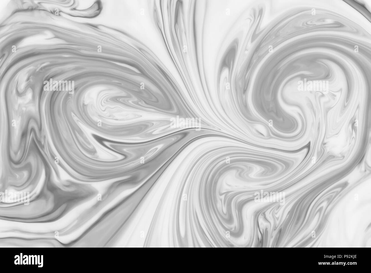 Abstract fluid pattern. Black and white background. Decorative texture ...