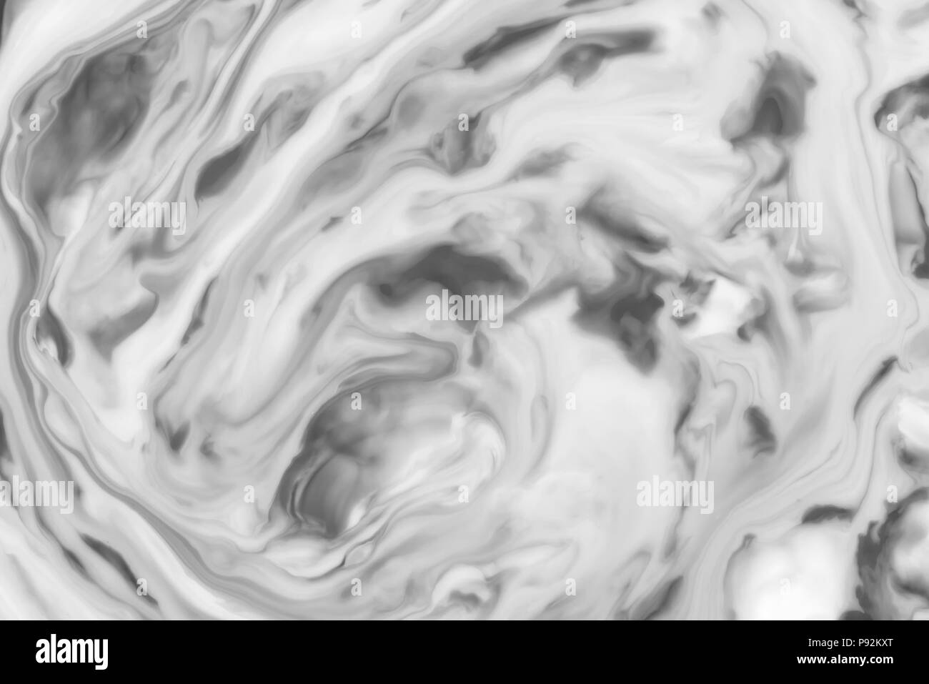 Abstract fluid pattern. Black and white background. Decorative texture ...