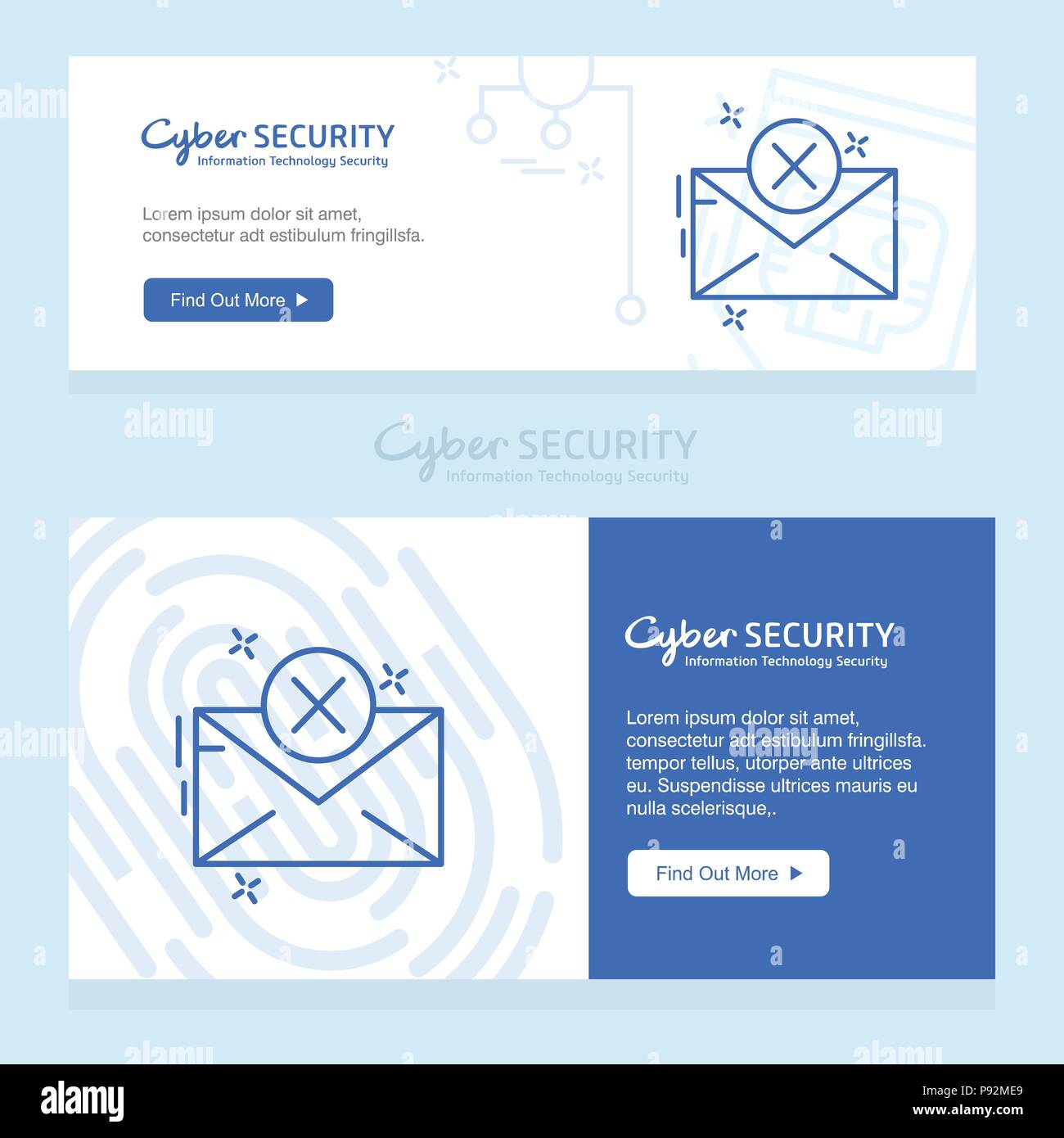 Cyber security design with elegent style. For web design and ...