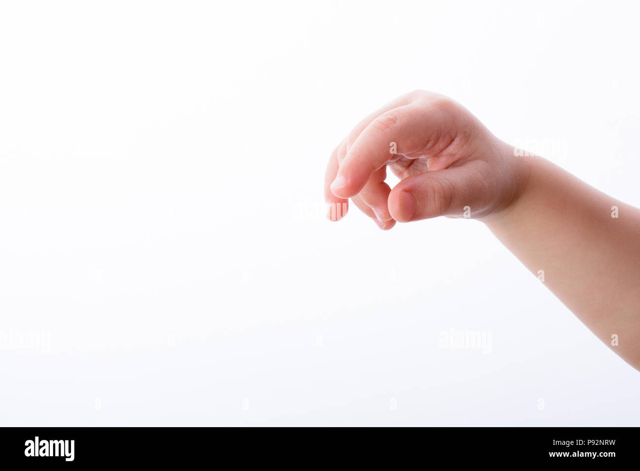 hand of a baby on a white background Stock Photo - Alamy