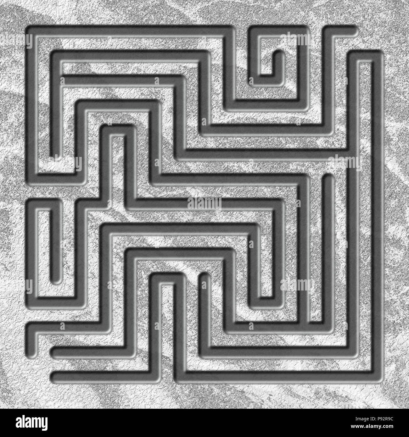 Straw Bale Maze Layout