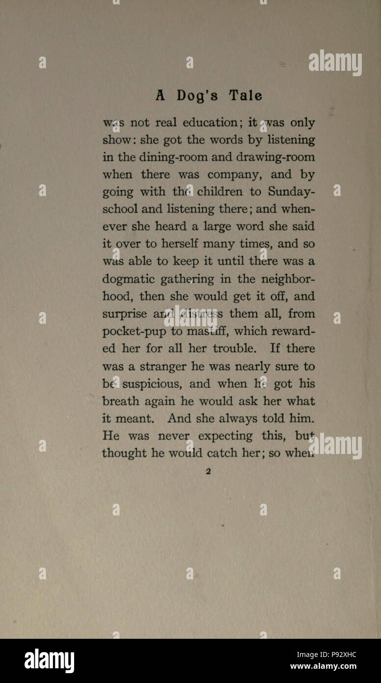 A Dog's Tale, p. 02 Stock Photo - Alamy