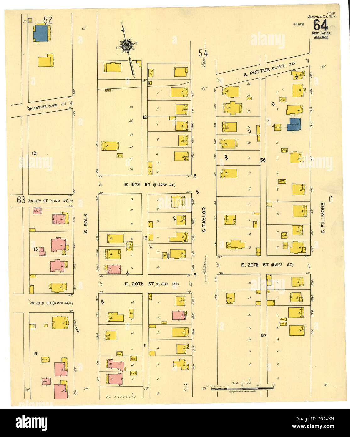 Potter county map hi-res stock photography and images - Alamy