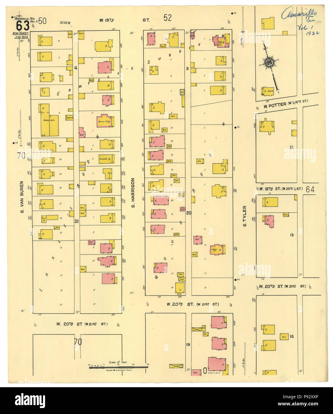 Potter county map hi-res stock photography and images - Alamy