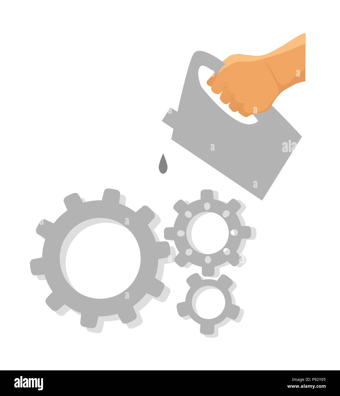 Service tool icon. Car service illustration. Lubrication mechanism ...