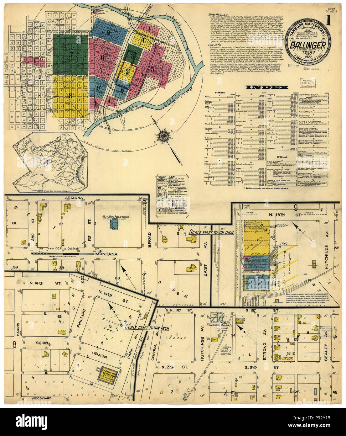 Map of ballinger hi-res stock photography and images - Alamy