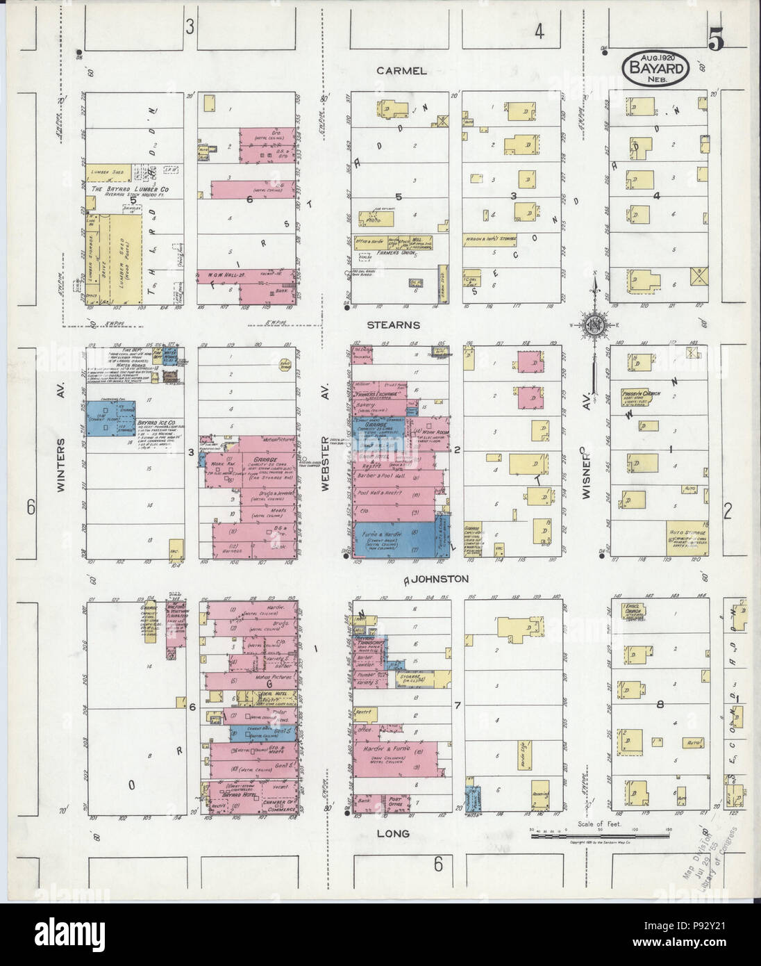 Bayard map hi-res stock photography and images - Alamy