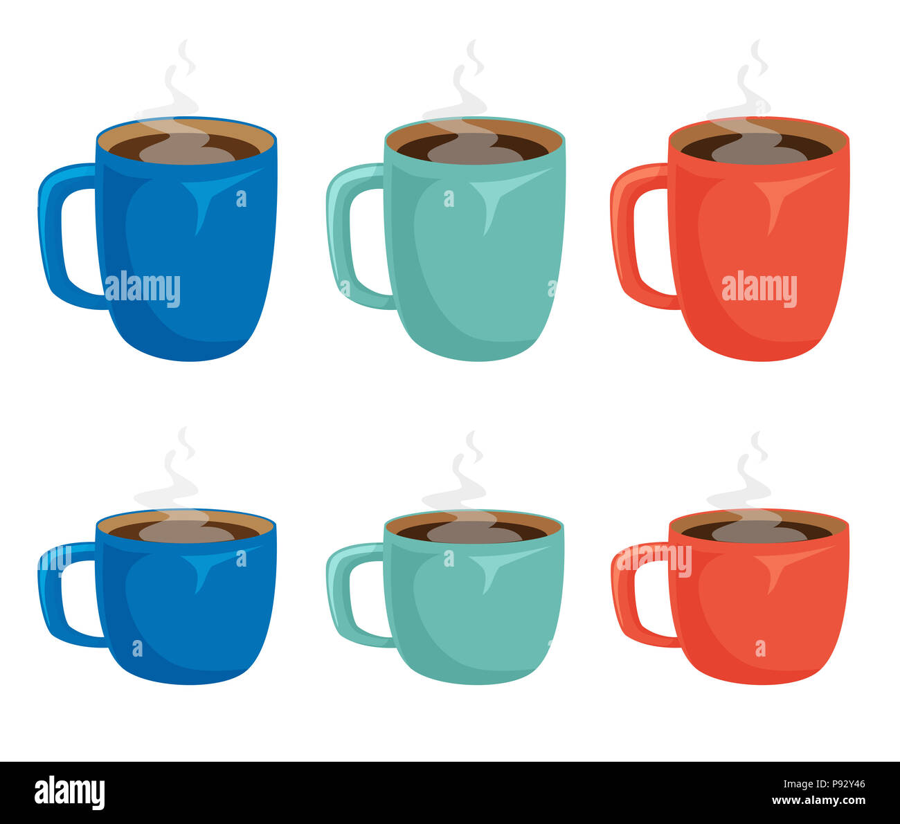 Steam smoke realistic set Cut Out Stock Images & Pictures - Alamy