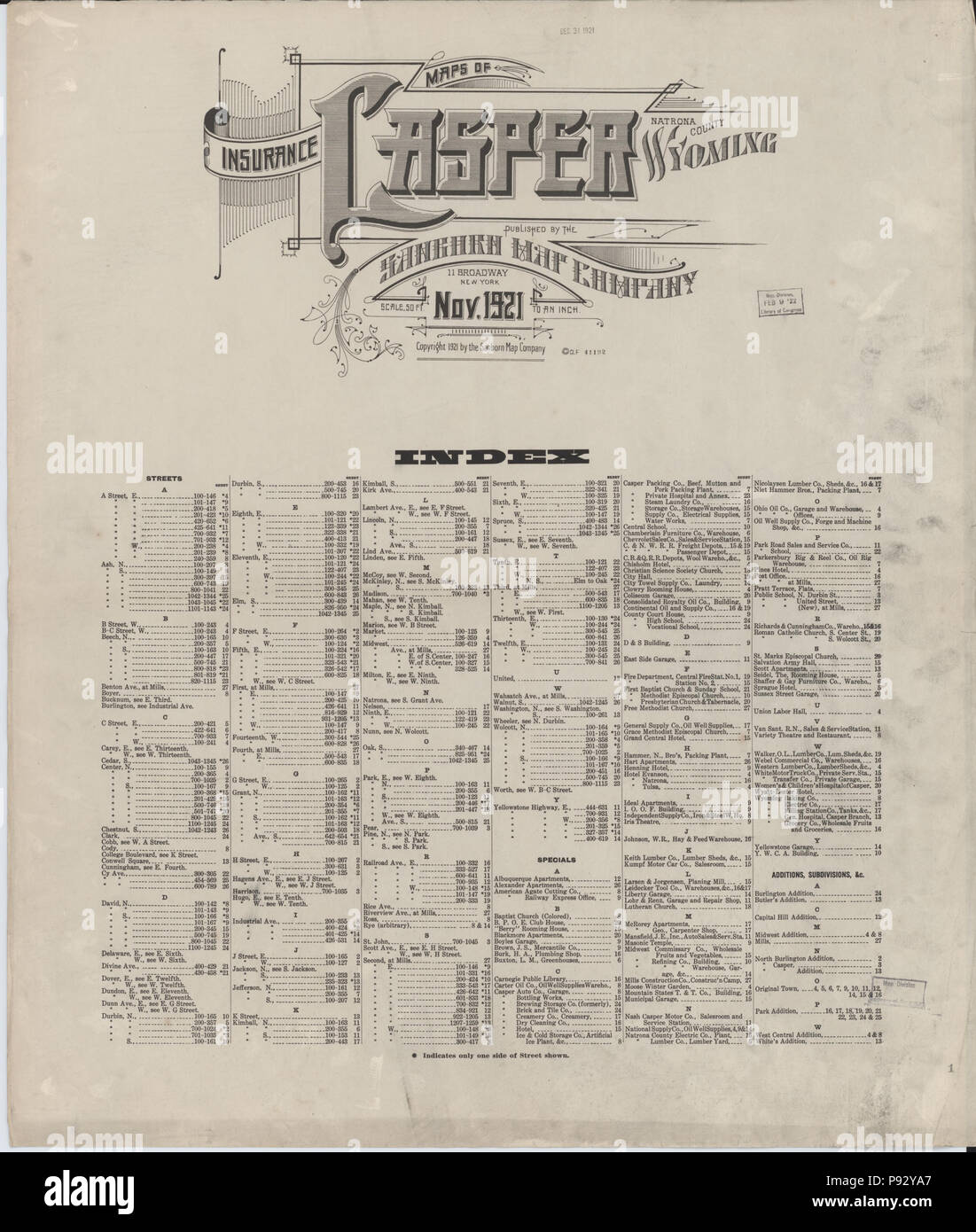 Map of natrona hi-res stock photography and images - Alamy