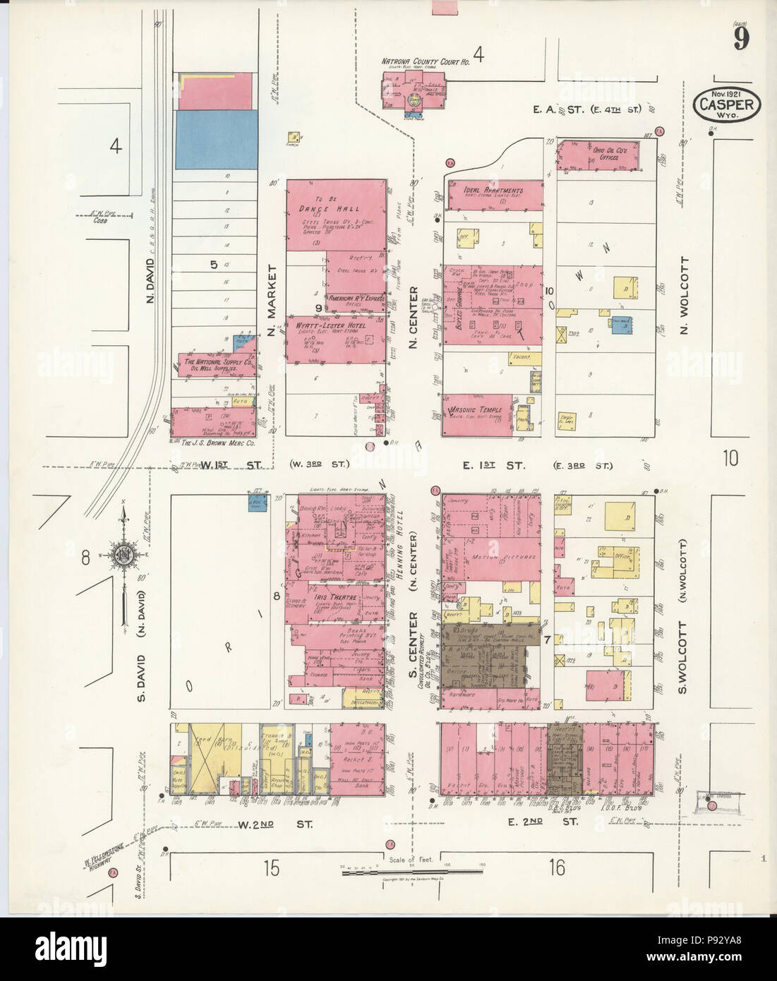 Casper wyoming map hi-res stock photography and images - Alamy
