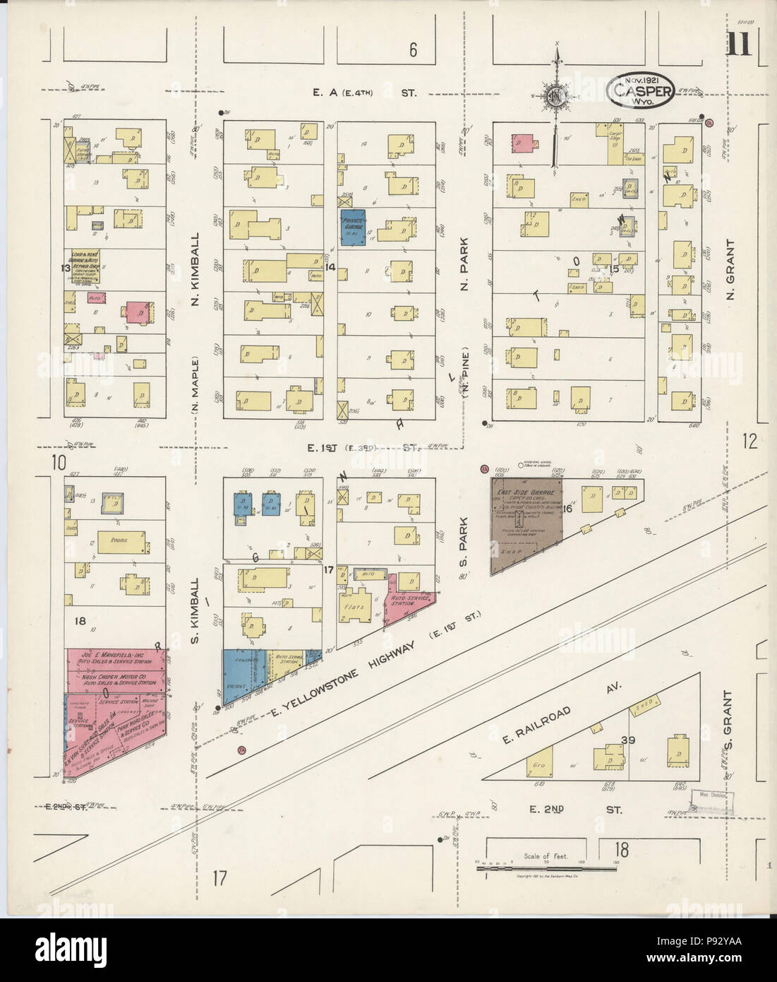Map of natrona hi-res stock photography and images - Alamy