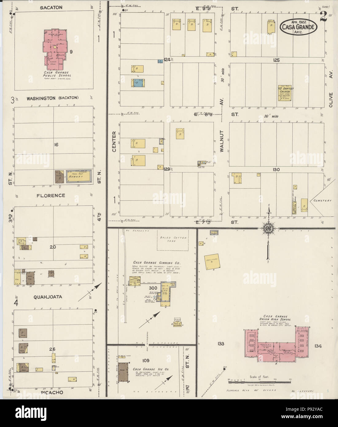 Pinal county map hi-res stock photography and images - Alamy