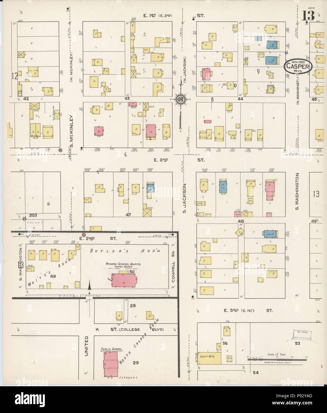Map of natrona hi-res stock photography and images - Alamy