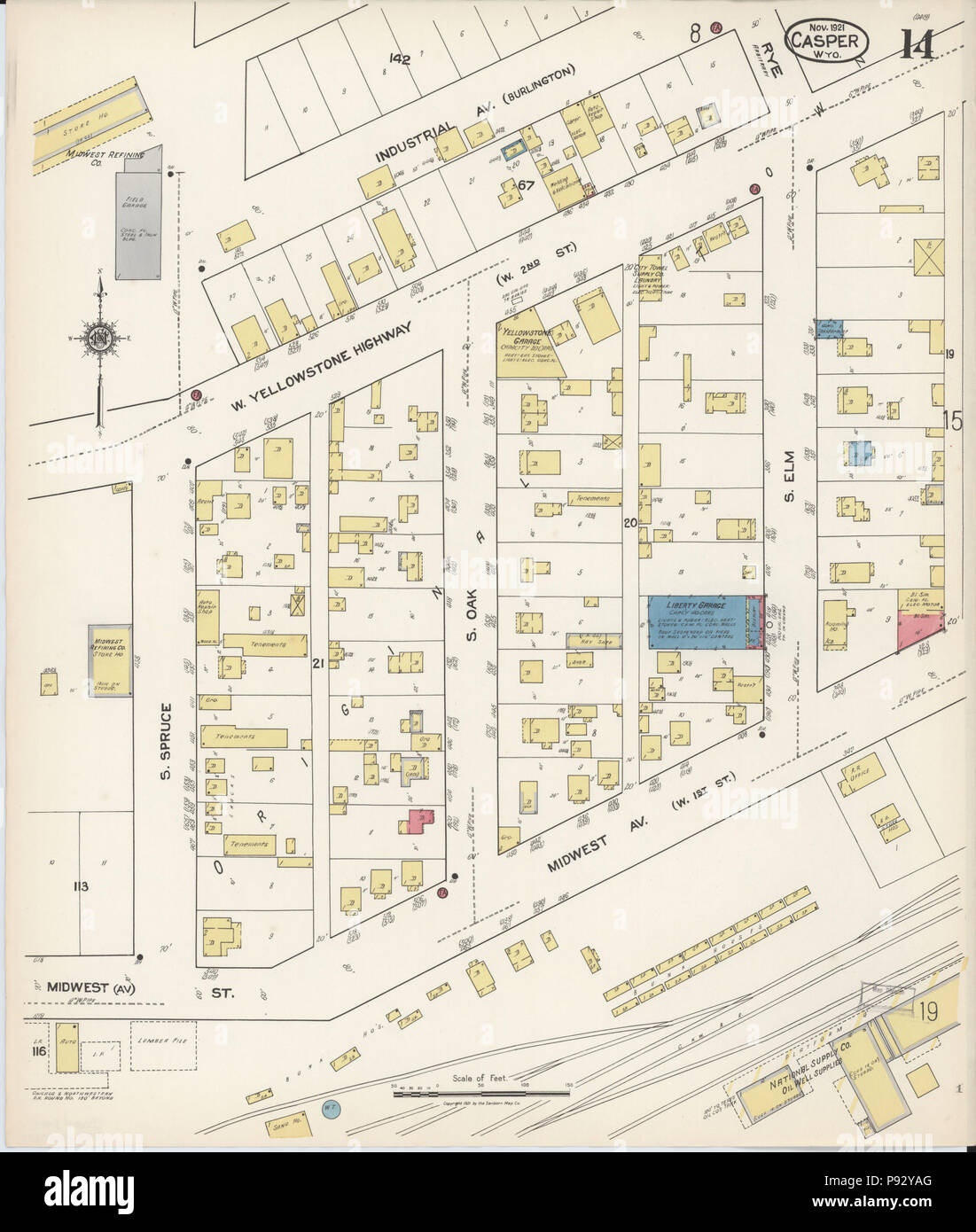 Map of natrona hi-res stock photography and images - Alamy