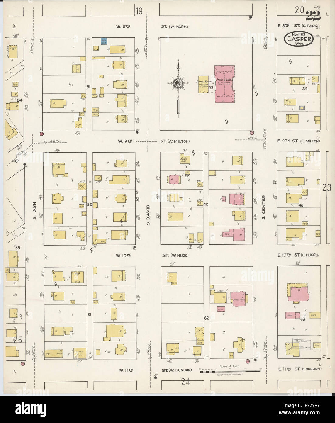 494 Sanborn Fire Insurance Map from Casper, Natrona County, Wyoming ...