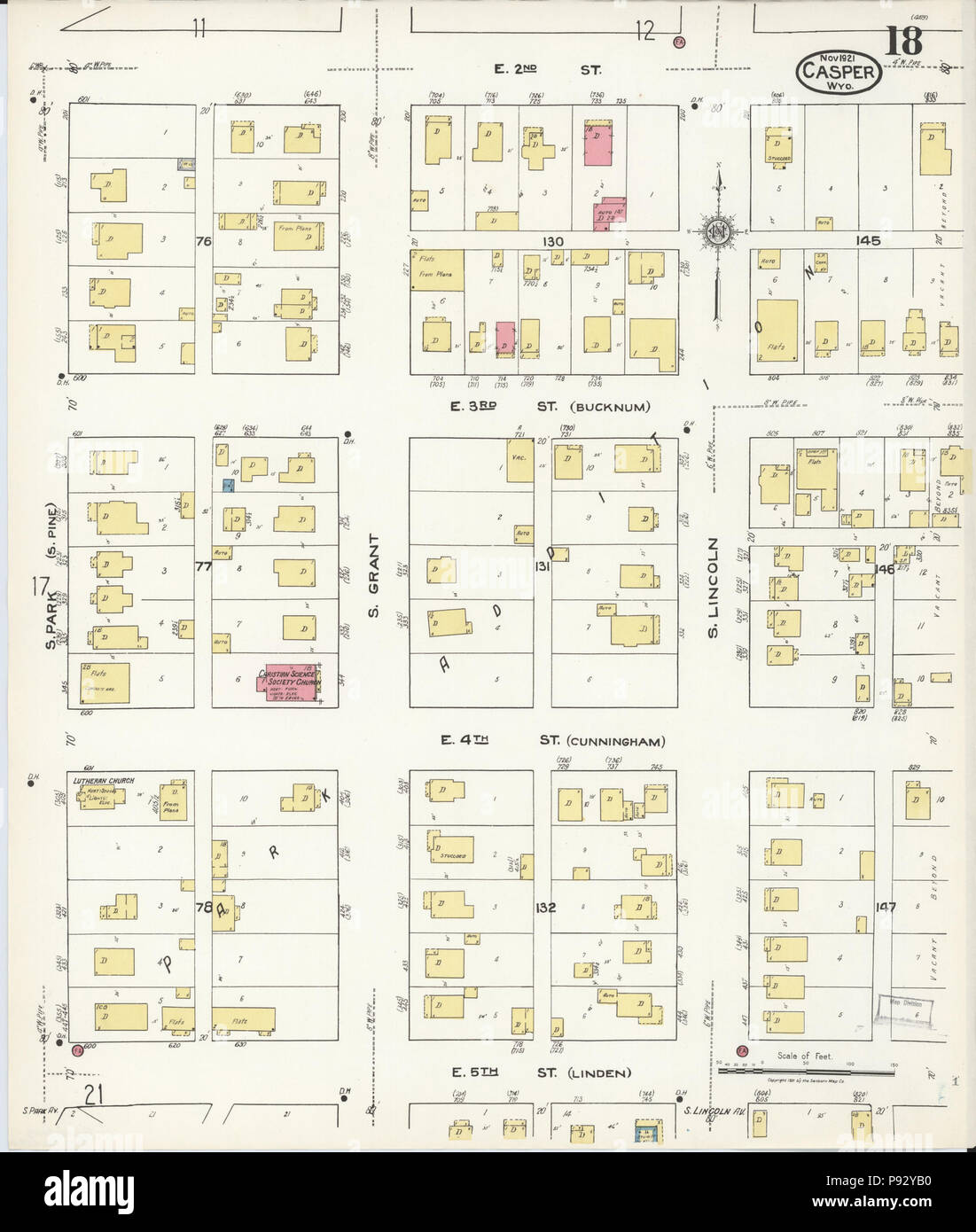 Map of casper hi-res stock photography and images - Alamy