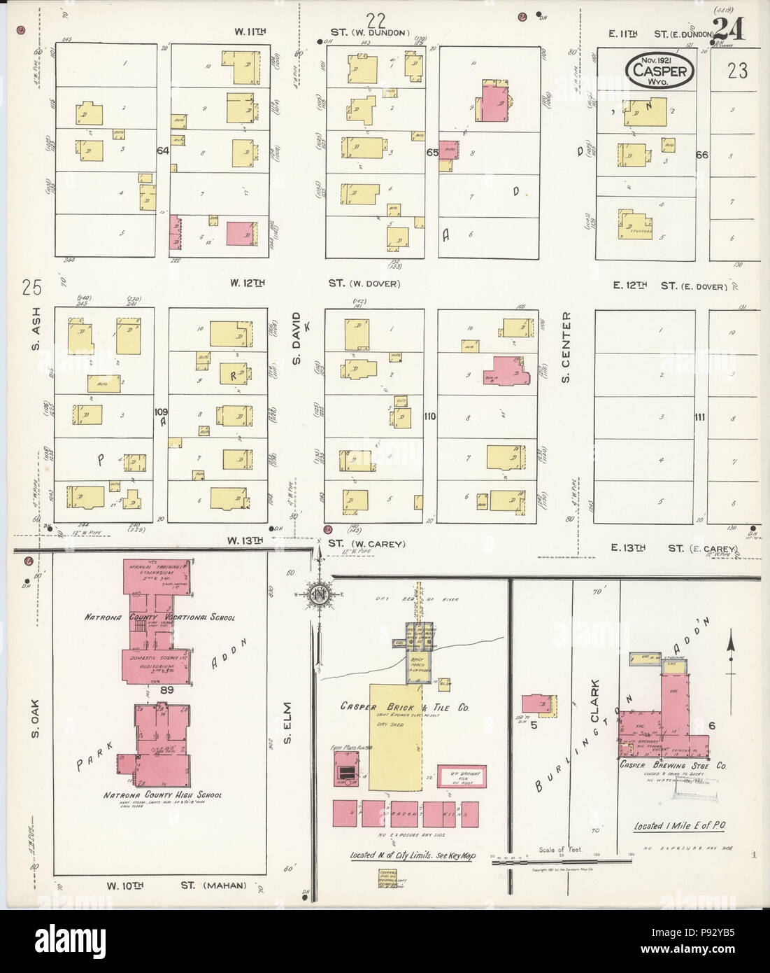 Map of natrona hi-res stock photography and images - Alamy