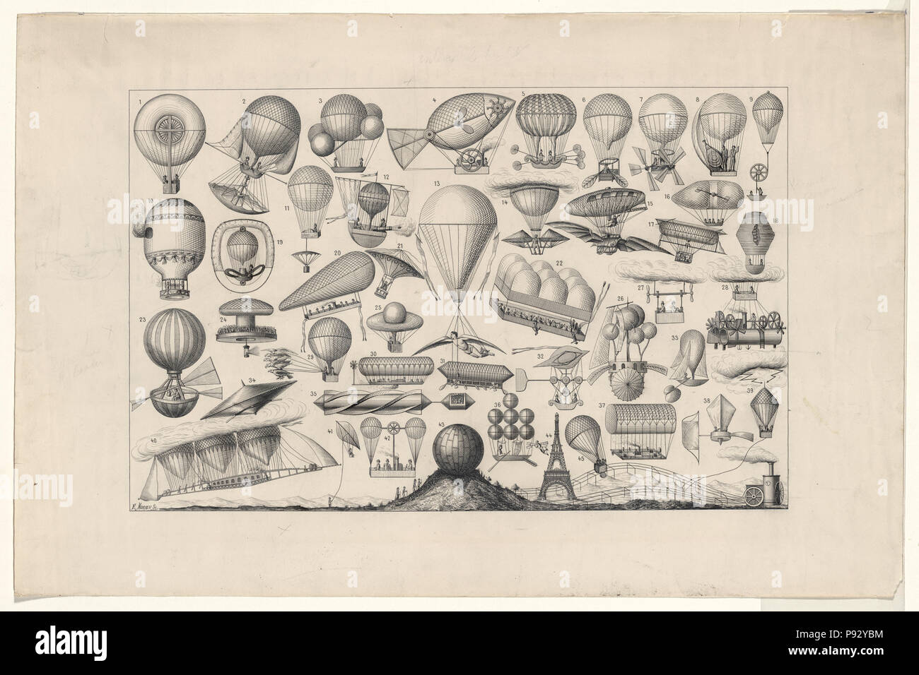 Balloons, airships, and other flying machines designed with some form ...