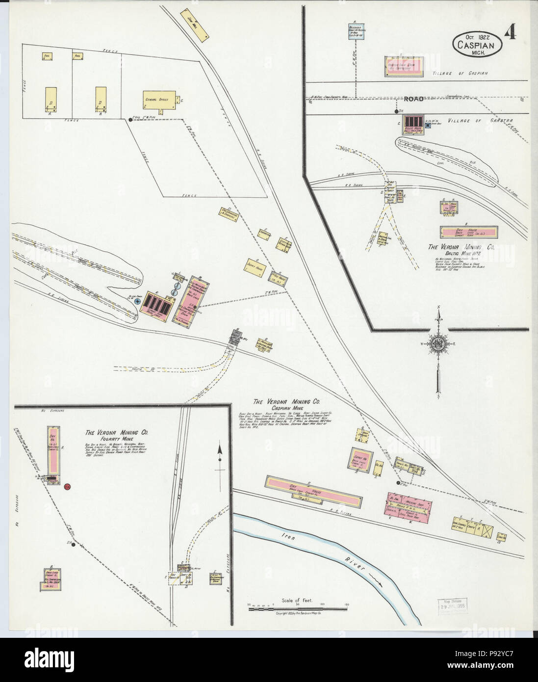 Iron county map hi-res stock photography and images - Alamy