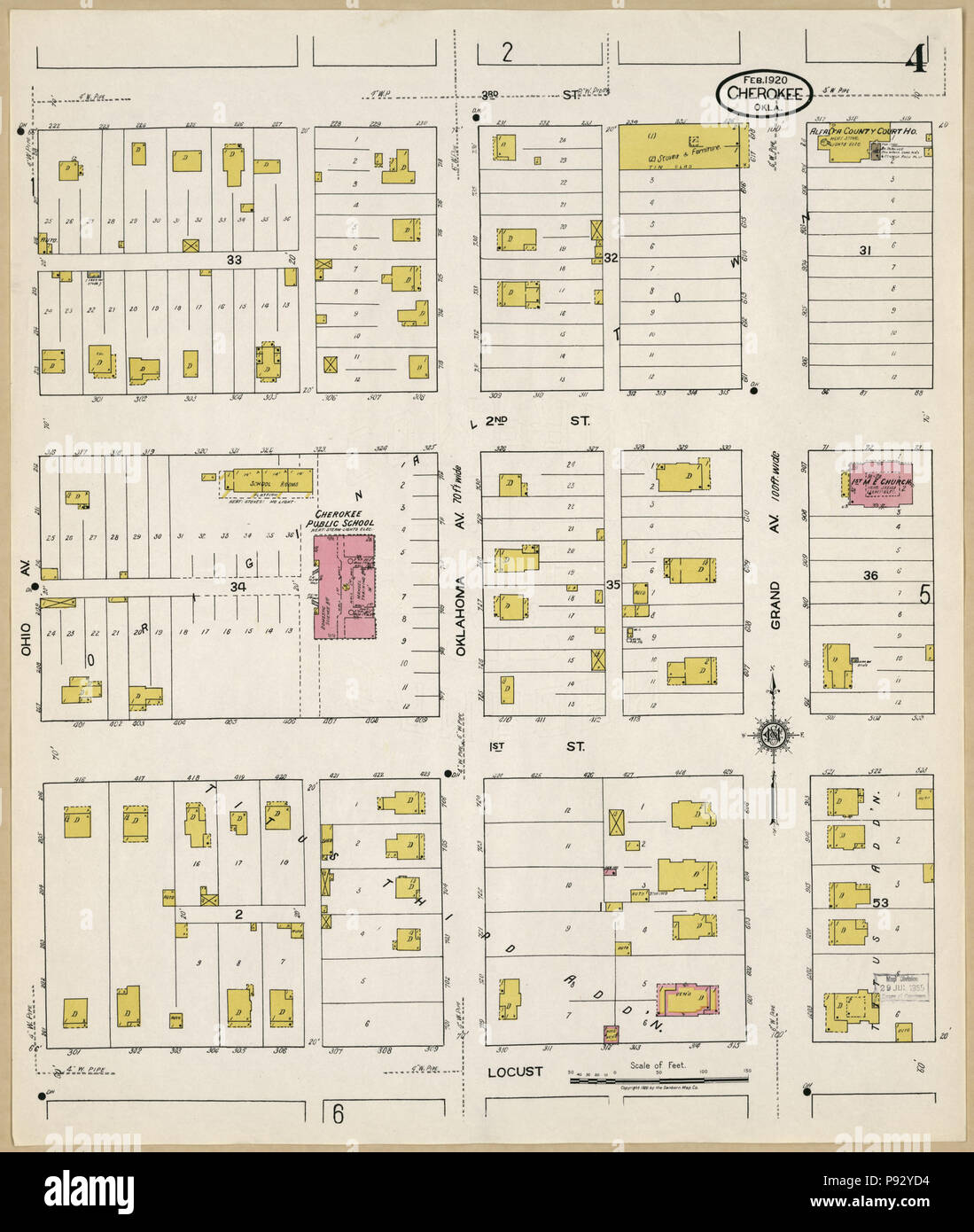 Alfalfa county map hi-res stock photography and images - Alamy