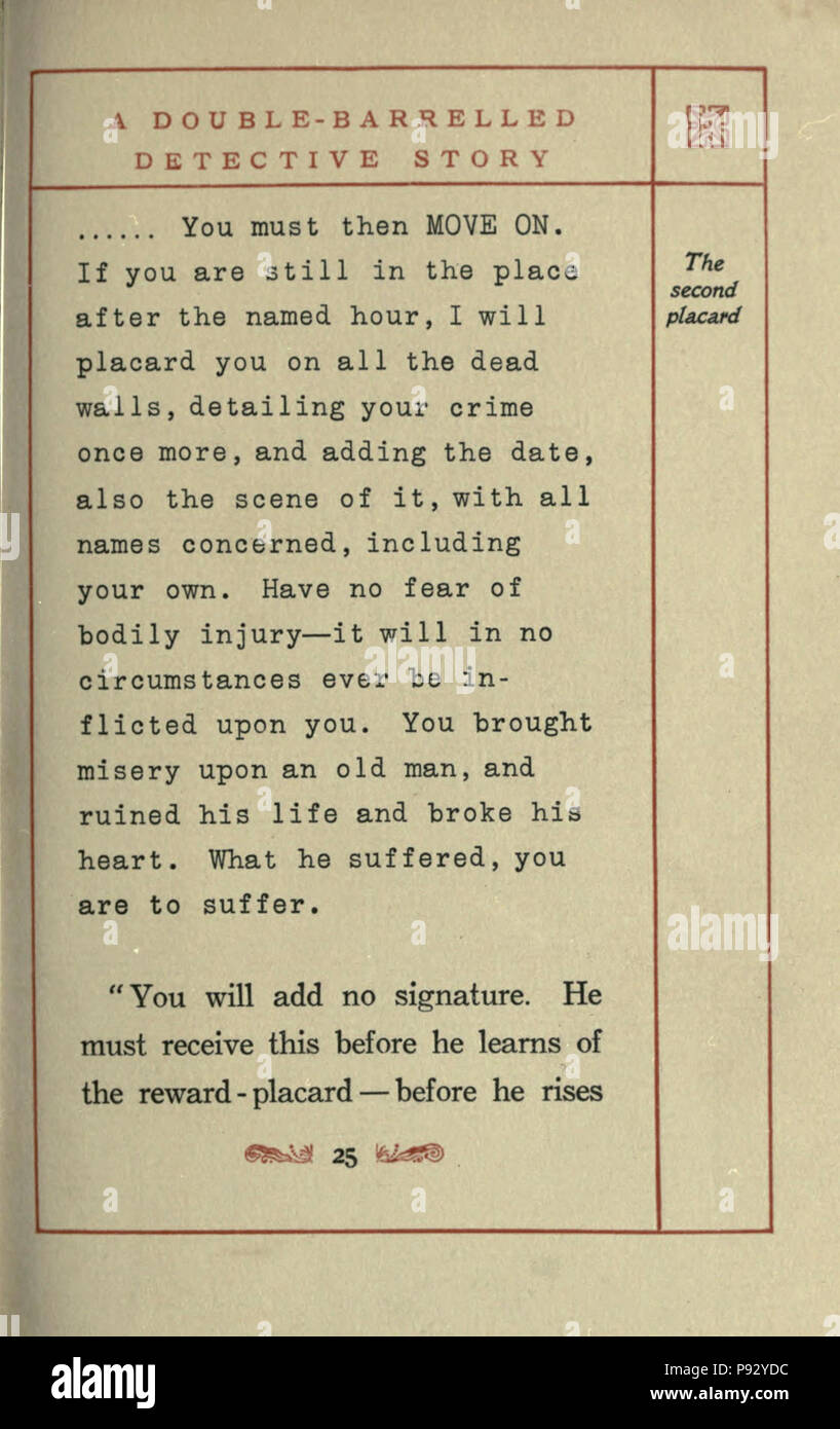 A Double-Barrelled Detective Story, p. 025 Stock Photo - Alamy