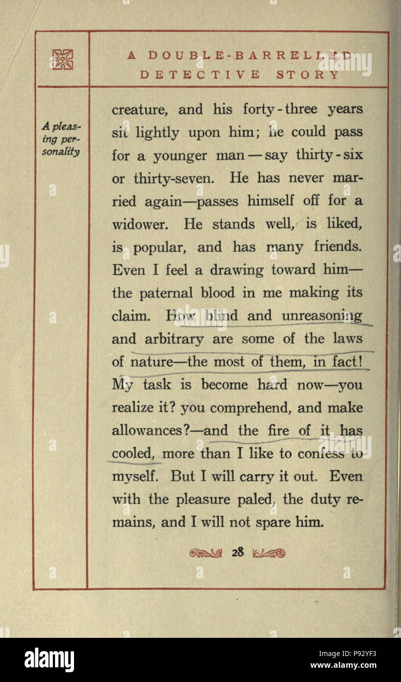 A Double-Barrelled Detective Story, p. 028 Stock Photo - Alamy