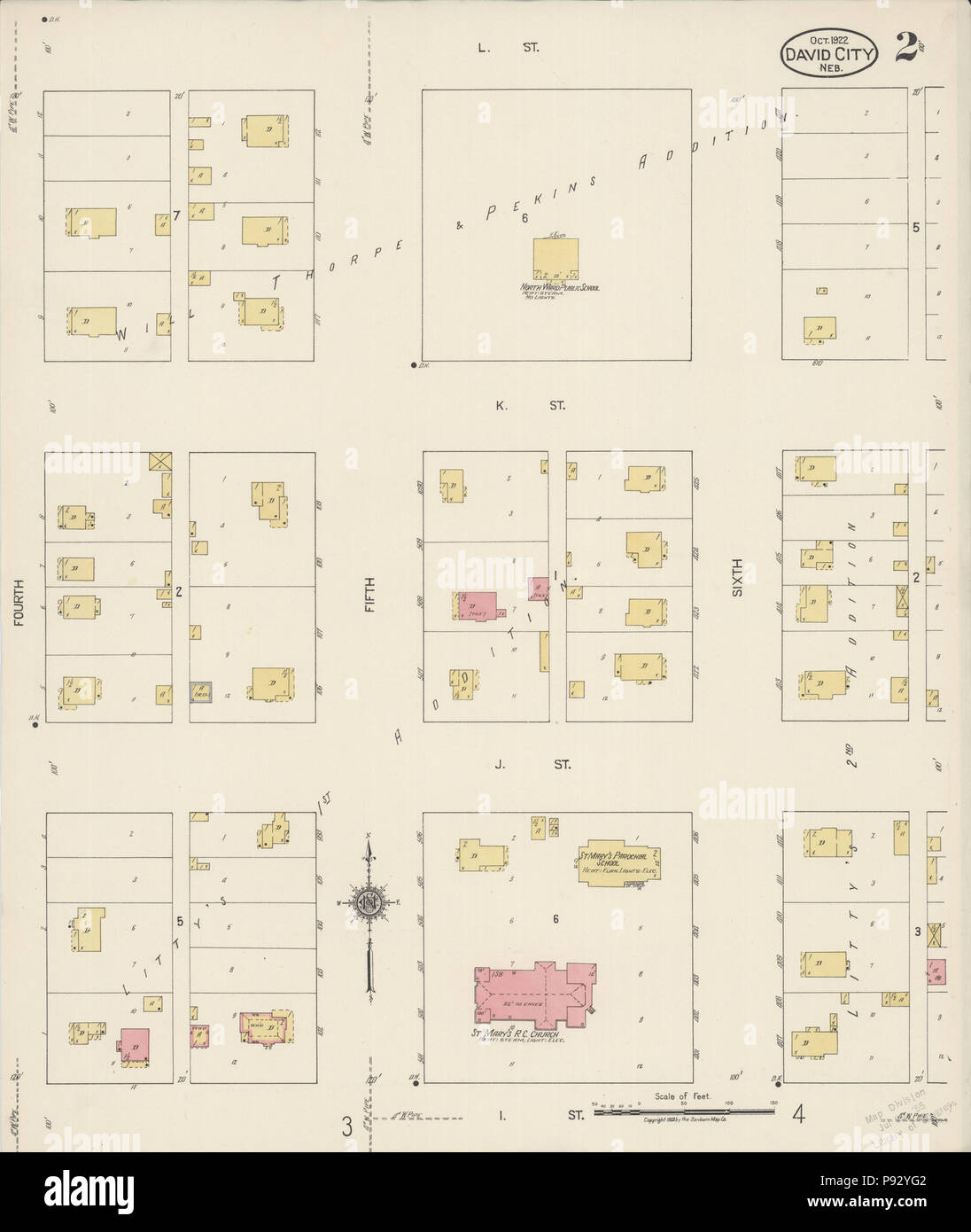 Map of david city hi-res stock photography and images - Alamy