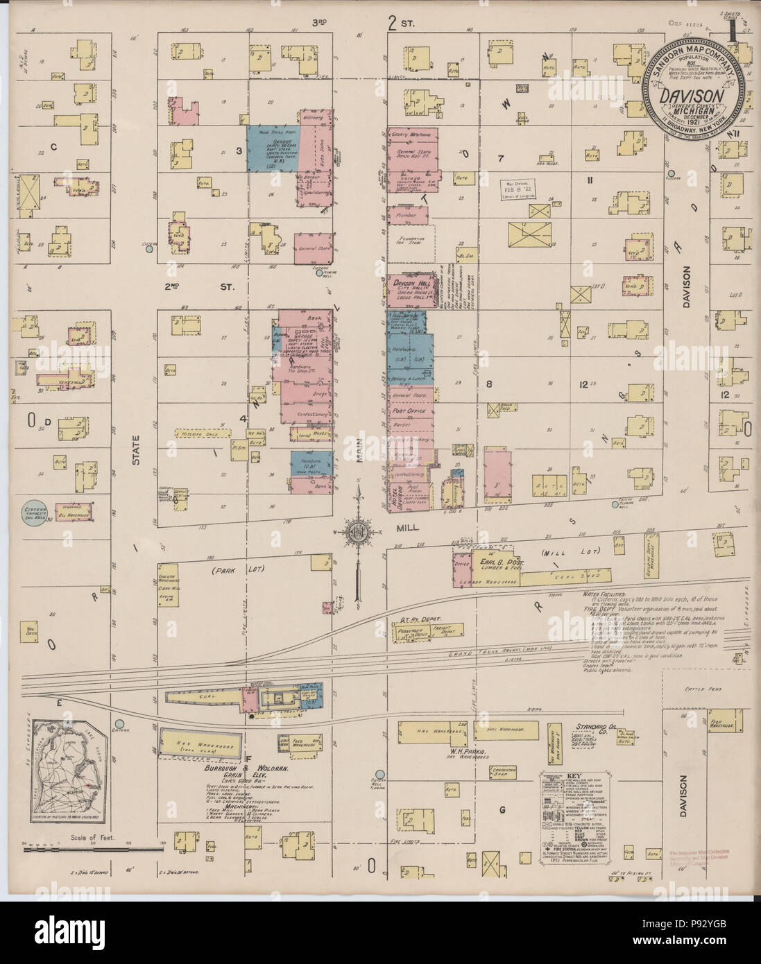 Map of davison hi-res stock photography and images - Alamy