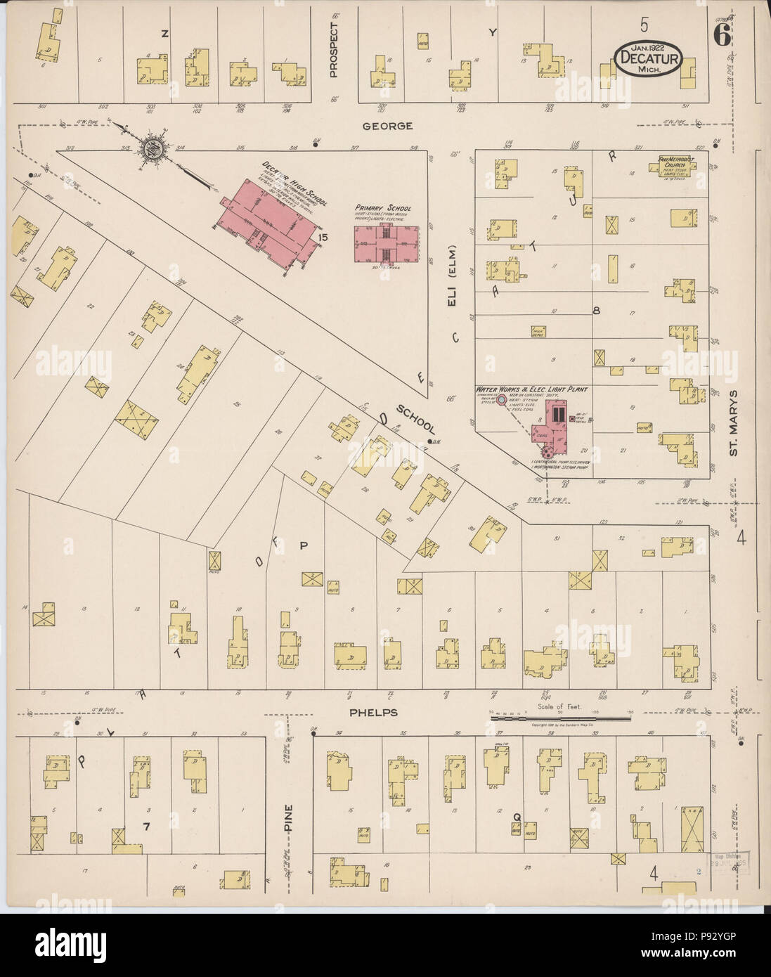 Map of decatur hi-res stock photography and images - Alamy
