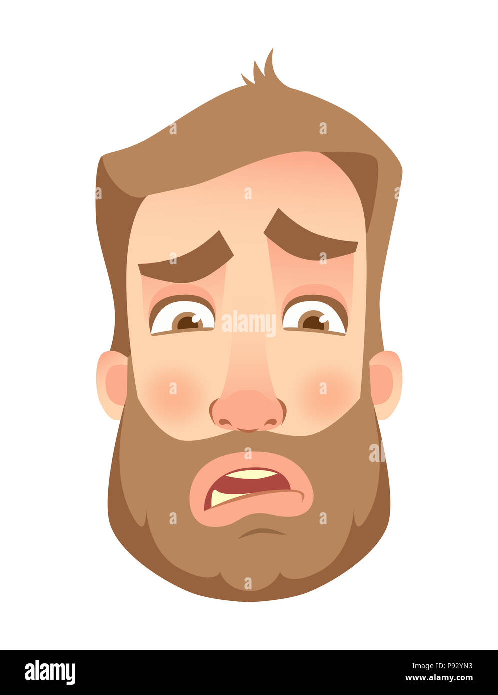 Sad Cartoon Face High Resolution Stock Photography and Images - Alamy
