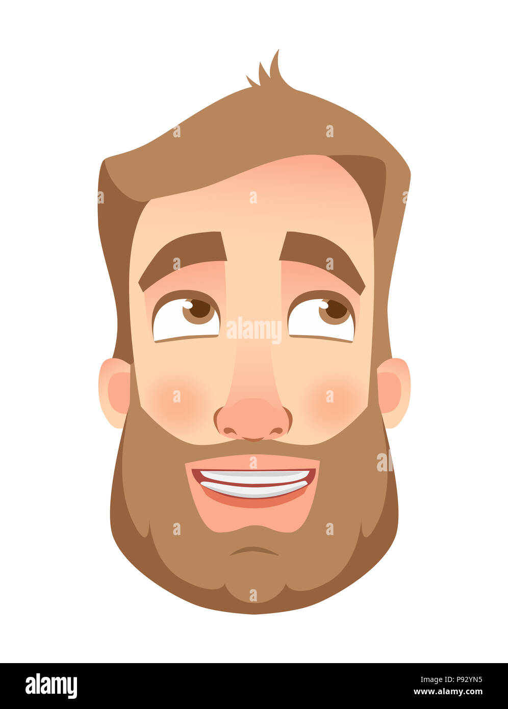 Shy Cartoon Expression