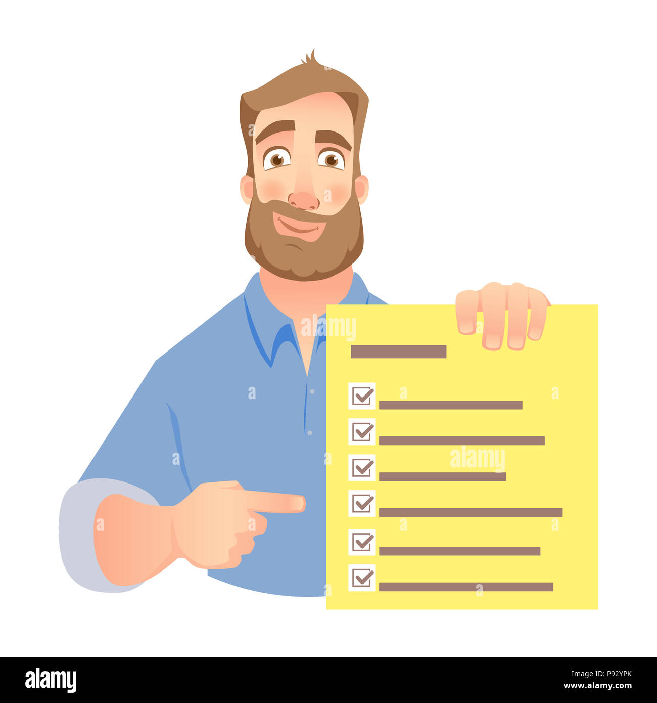 Questionnaire Cartoon High Resolution Stock Photography and Images - Alamy