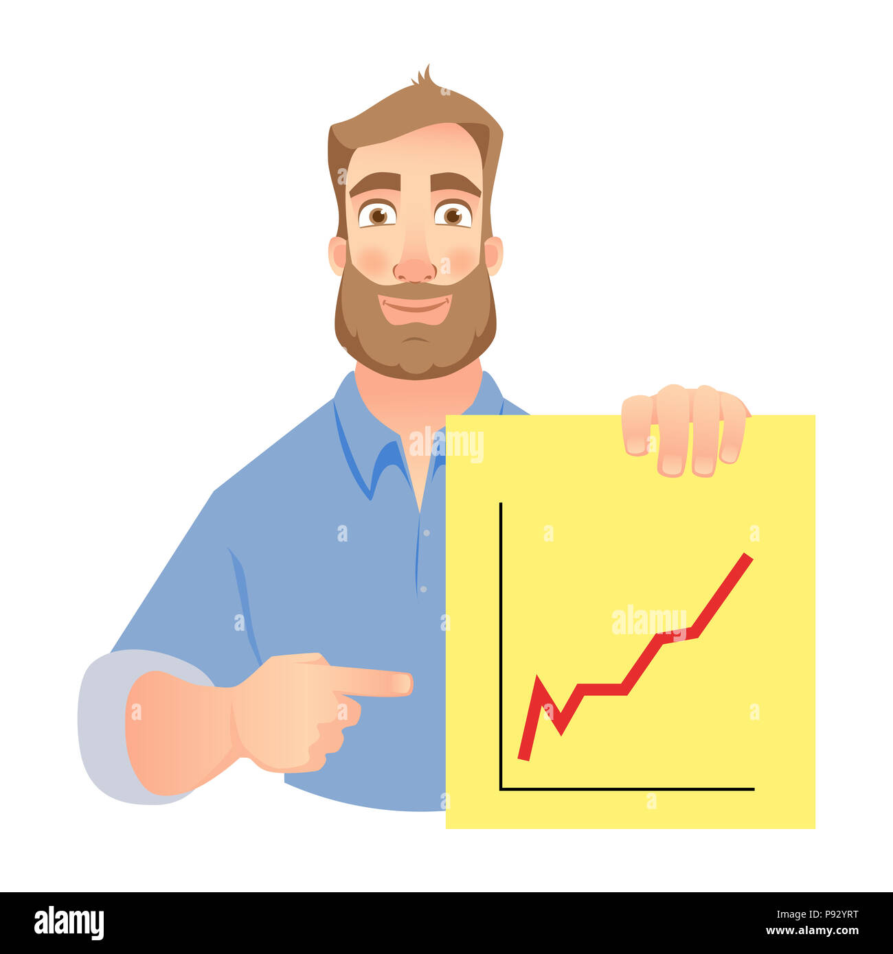 Cartoon Character Chart Graph Stock Photos & Cartoon Character Chart ...