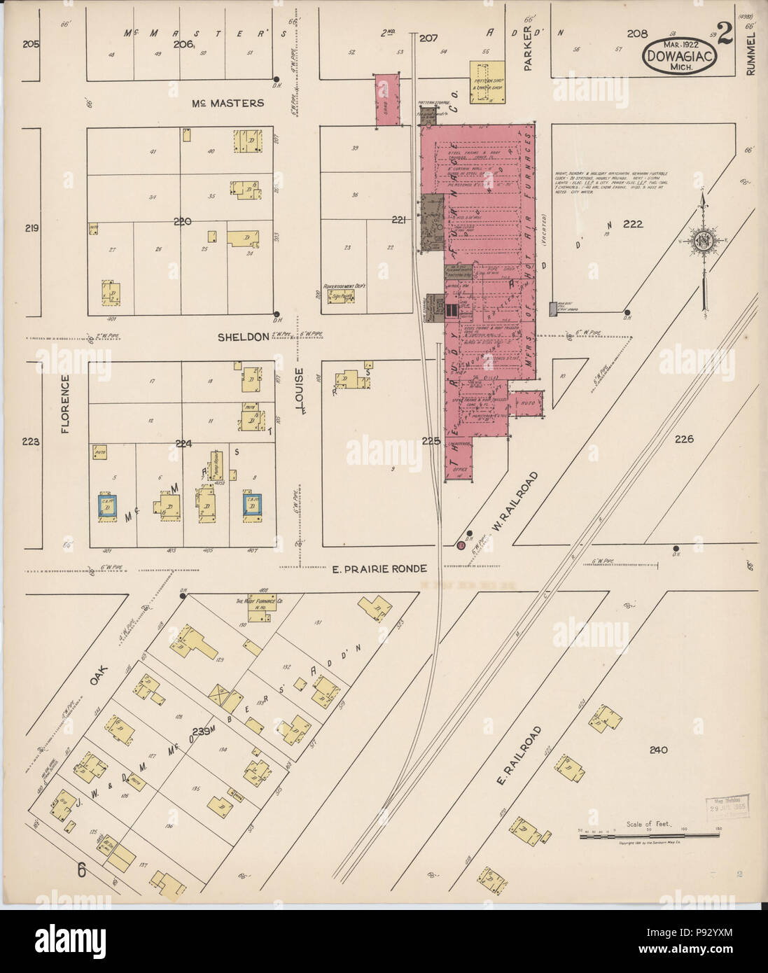 Map of dowagiac hi-res stock photography and images - Alamy