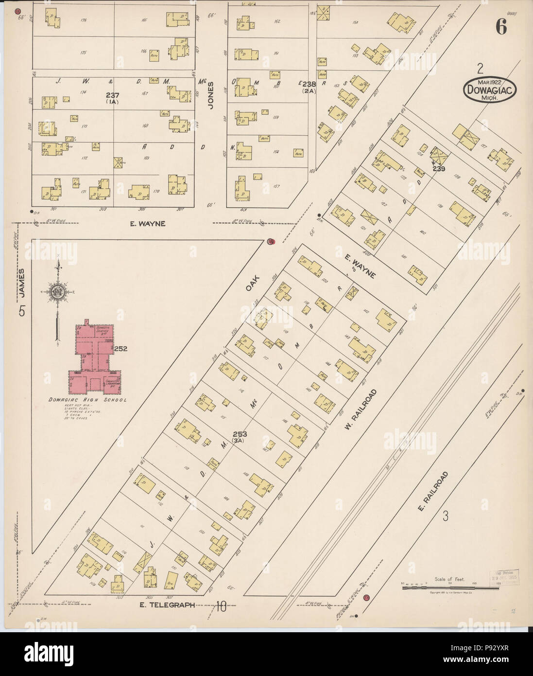 Map of dowagiac hi-res stock photography and images - Alamy