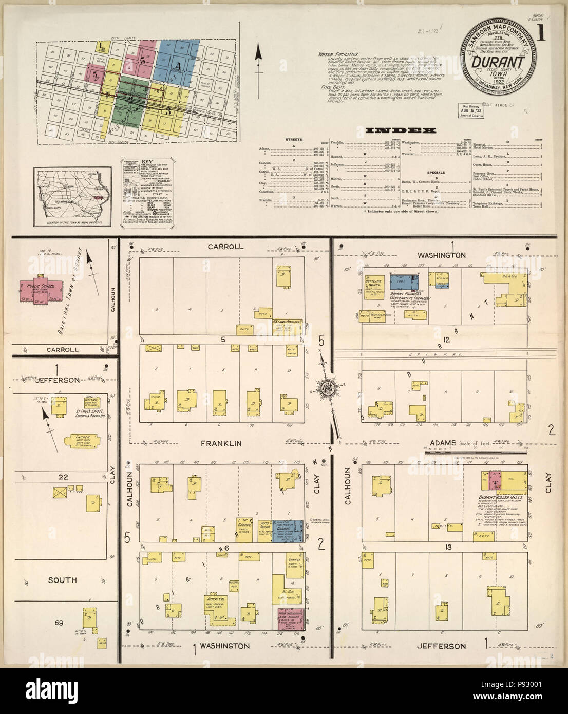 Durant map hi-res stock photography and images - Alamy