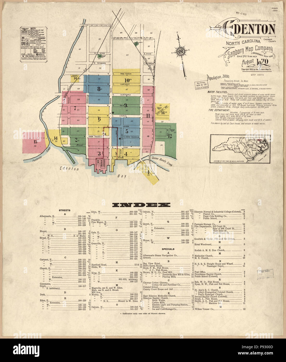 Map of edenton hi-res stock photography and images - Alamy