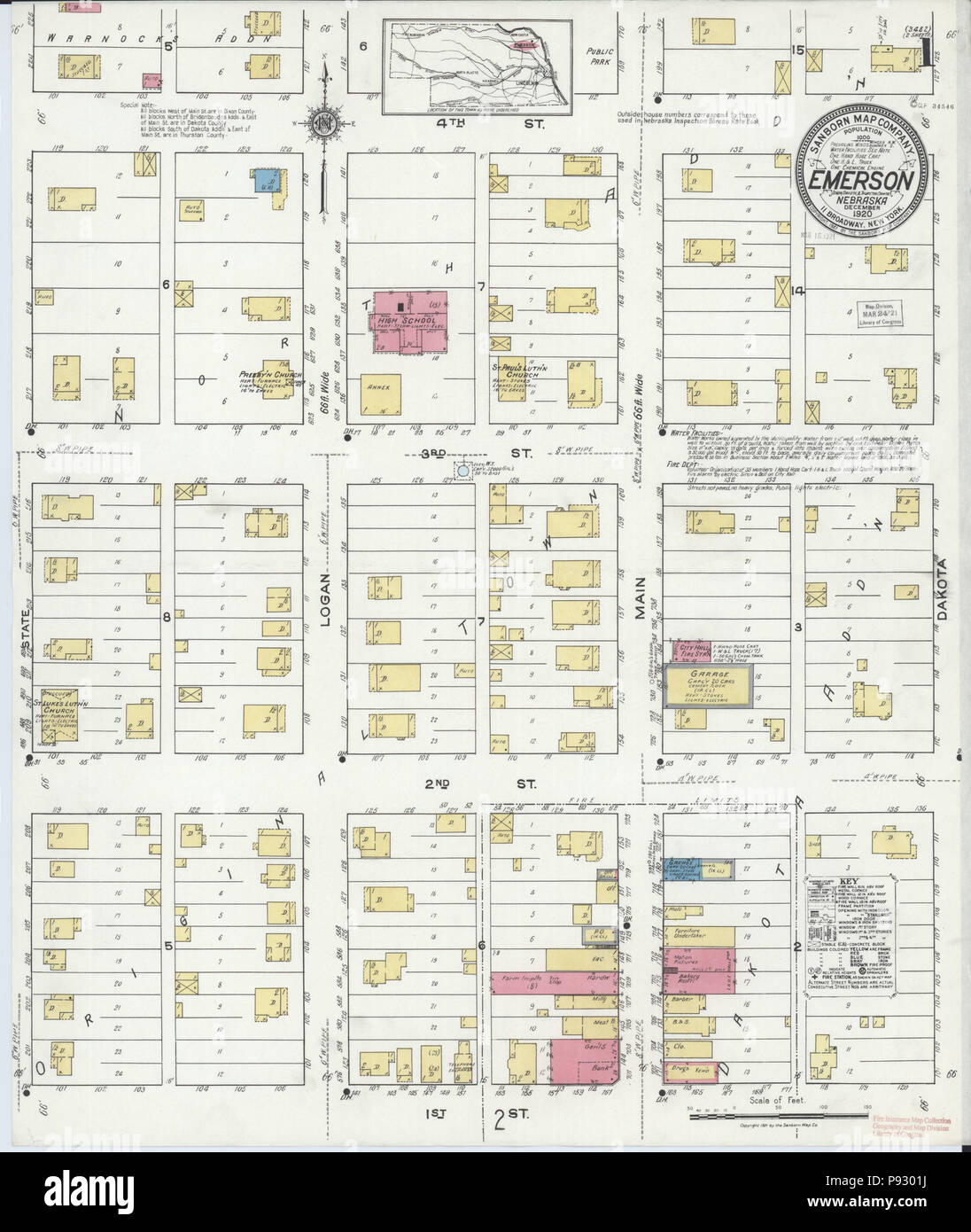 Emerson map hi-res stock photography and images - Alamy