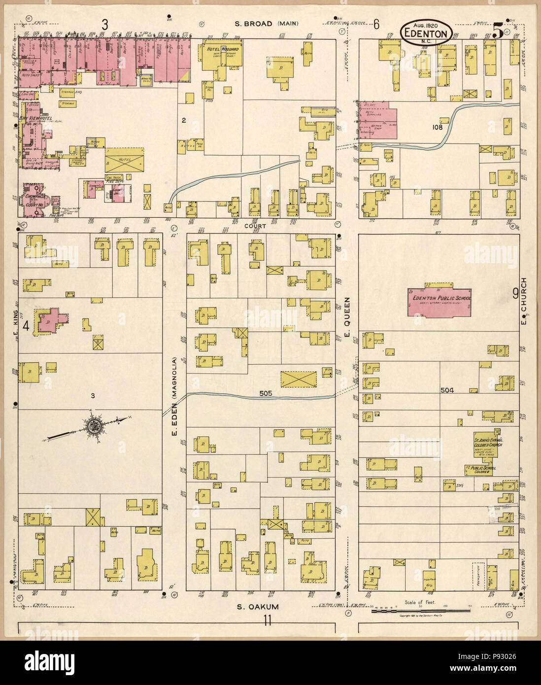 Map of edenton hi-res stock photography and images - Alamy