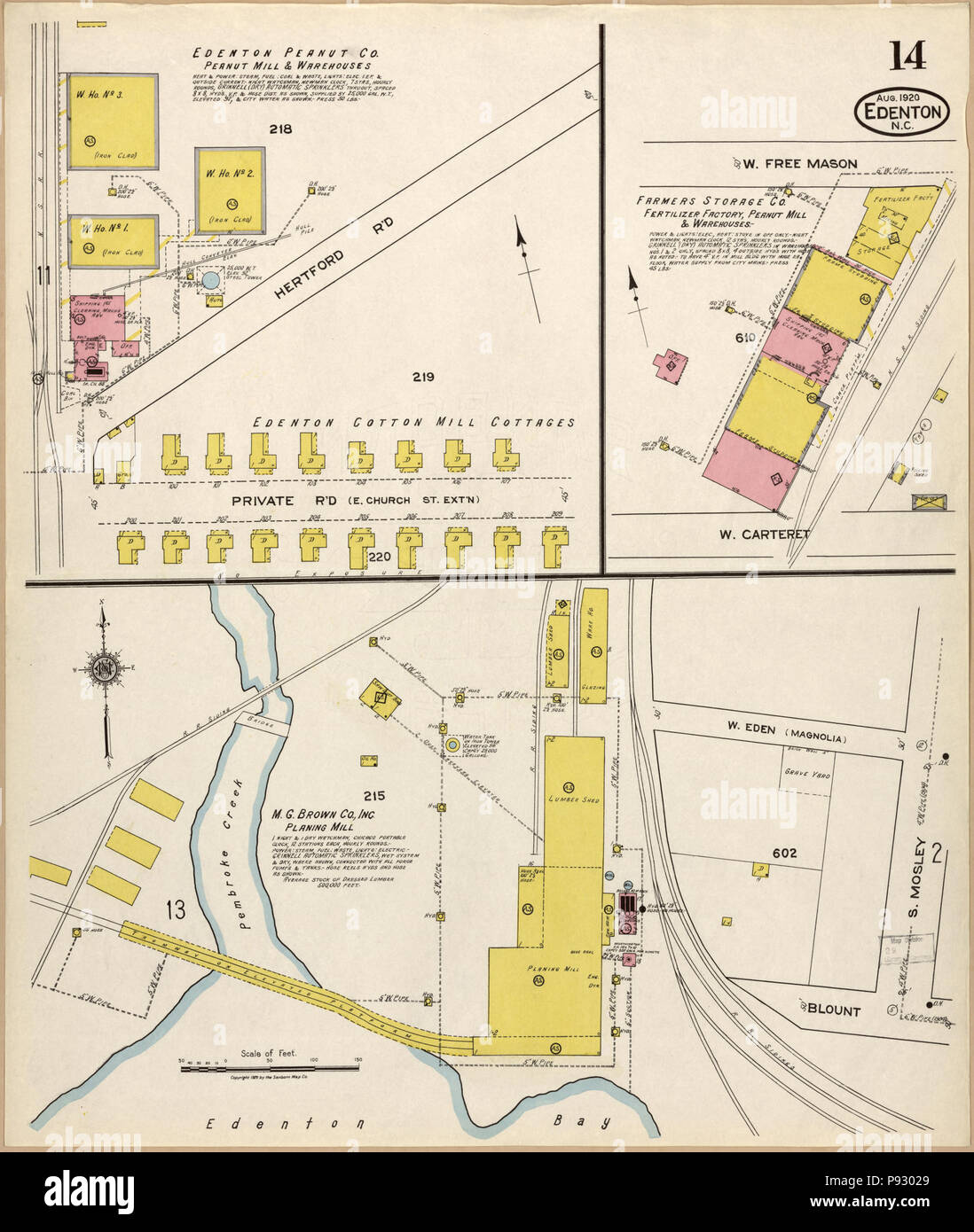 Map of edenton hi-res stock photography and images - Alamy