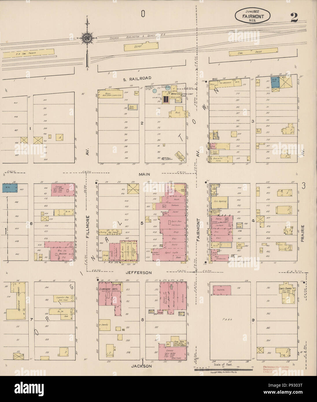 Map of fairmont hi-res stock photography and images - Alamy
